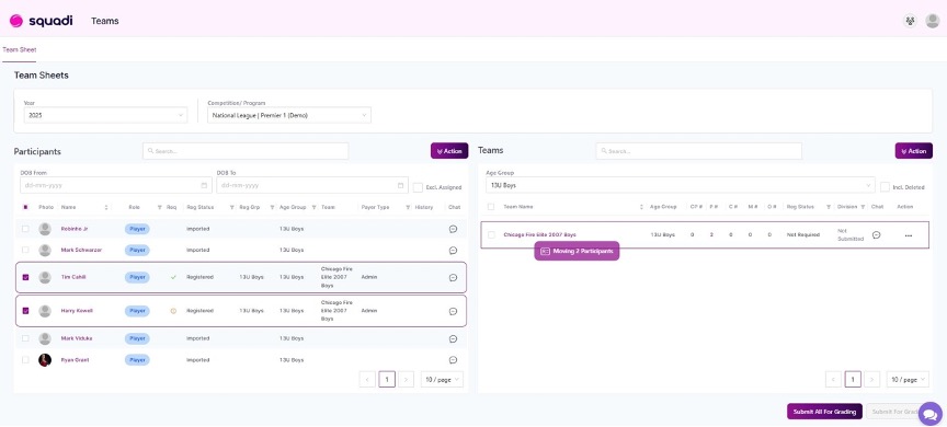 Direct Registration - Creating your team & adding players - The ...